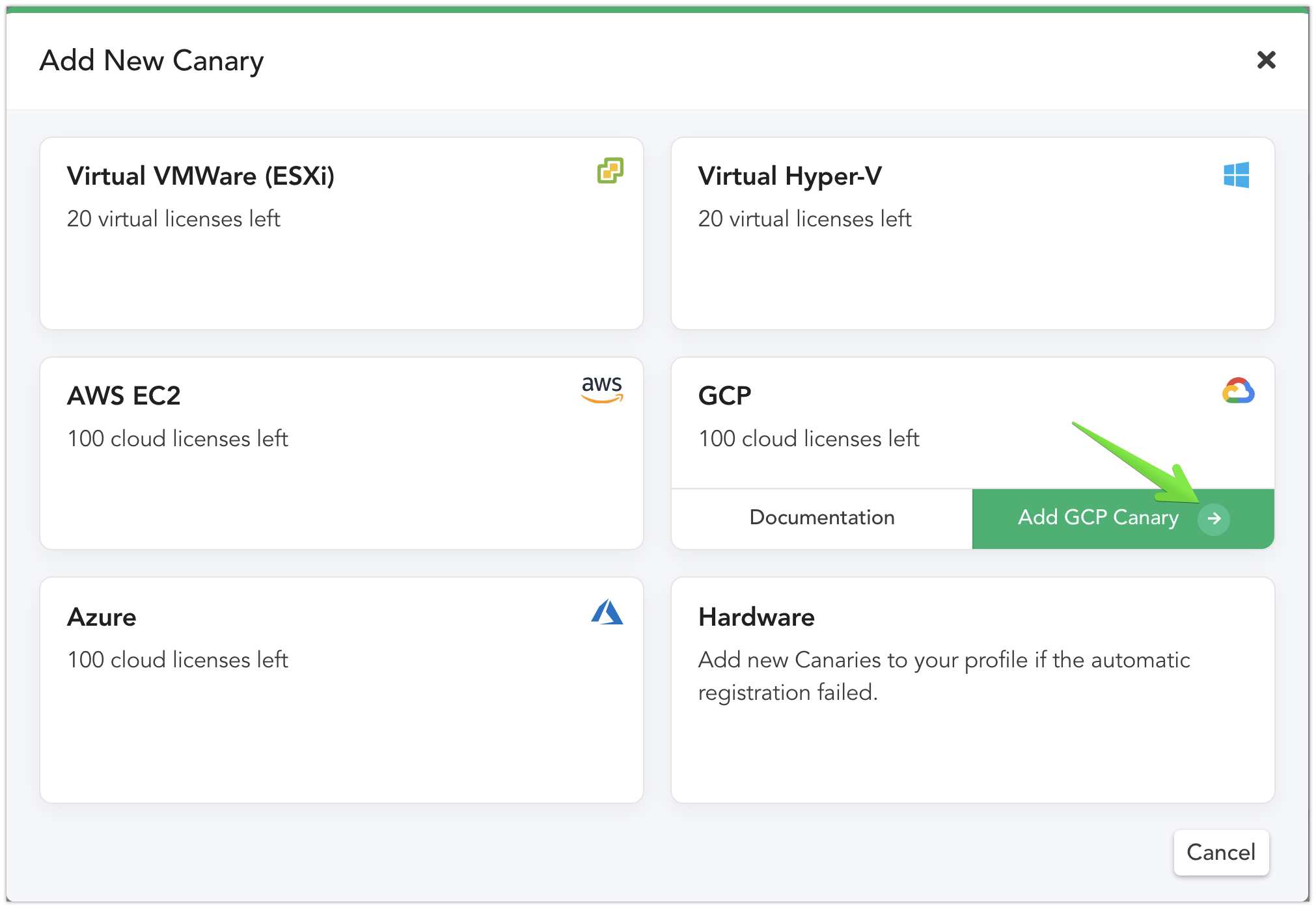 How do I create a GCP Cloud Canary? – Thinkst Canary