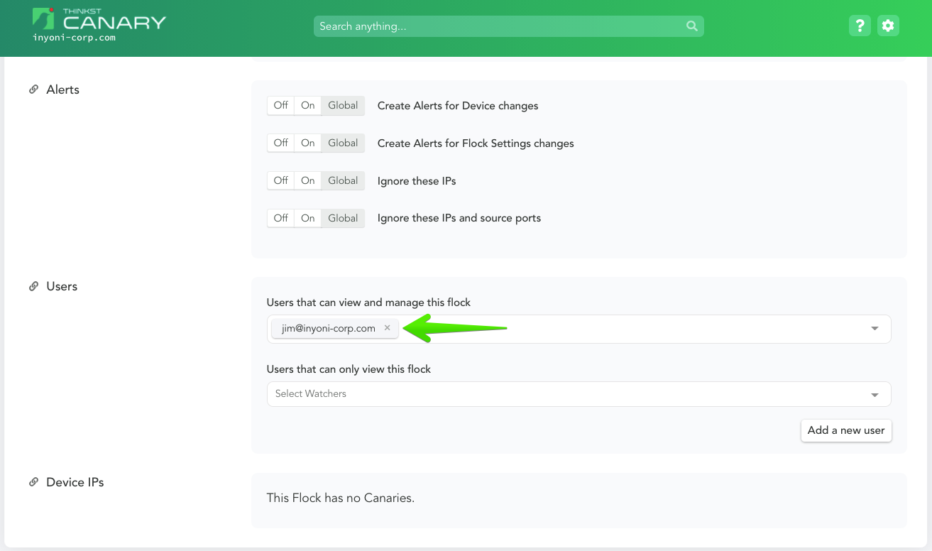 How do I setup manager access on a flock? – Thinkst Canary